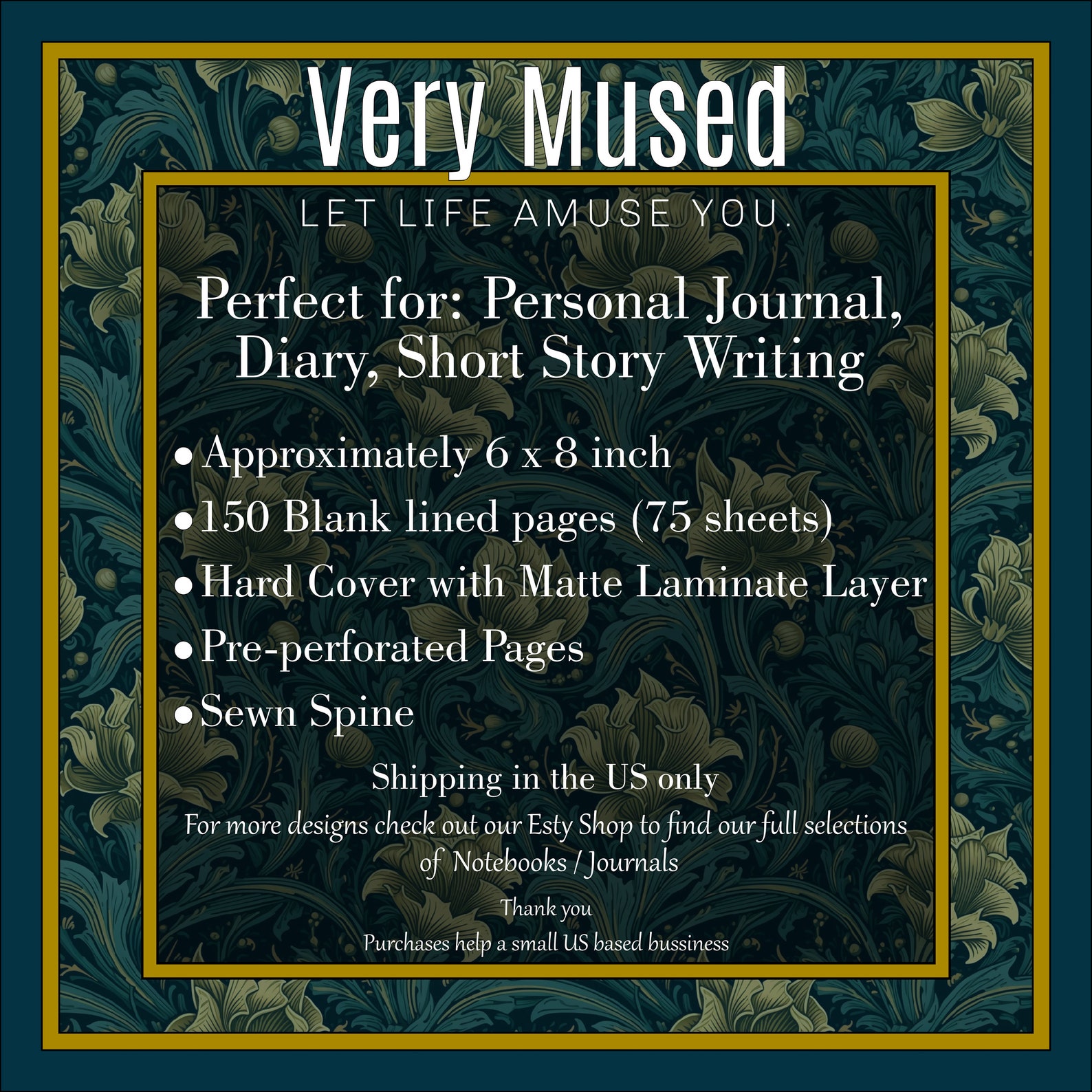 Somber Night Notebook, Notebook, Hard Cover Journal, Notebook, Daily ...