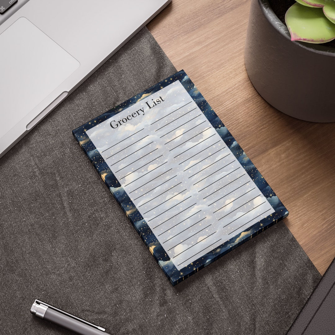 Night Sky Grocery List Post-it® Note Pads Great for Office Use or as a ...