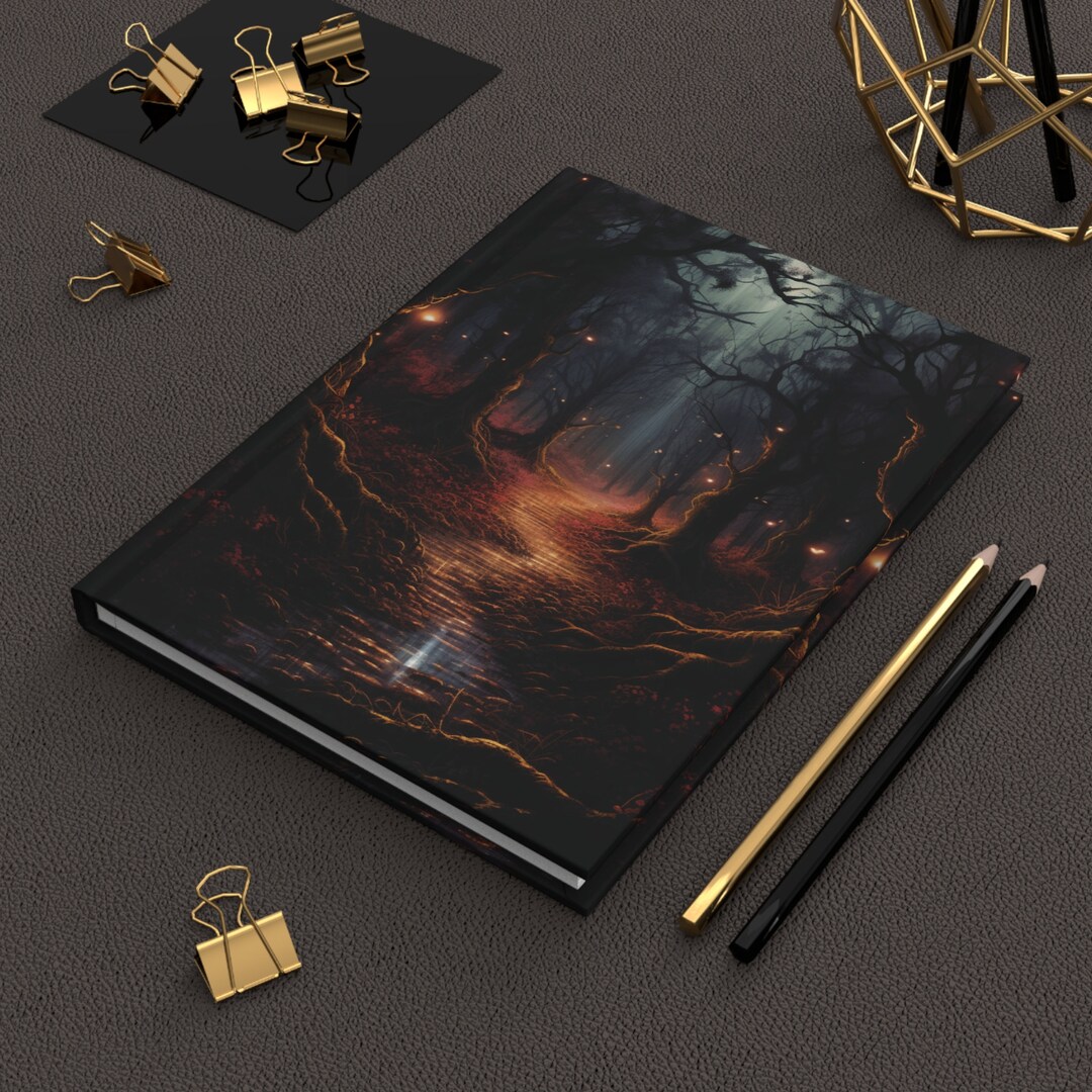 Somber Night Notebook, Notebook, Hard Cover Journal, Notebook, Daily ...
