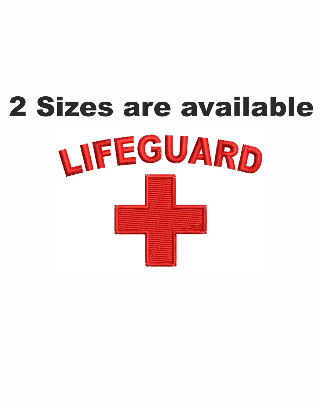Lifeguard Embroidery Design | Lifeguard Dst File | Lifeguard Jef File ...