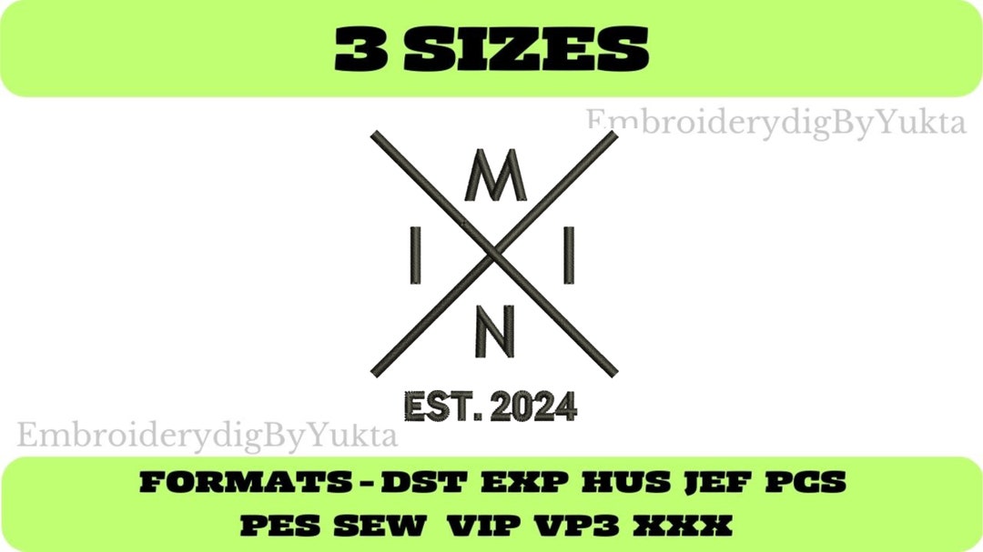 Mini Embroidery Design | Mini Dst File | Mini Jef File | Mini Pes File ...