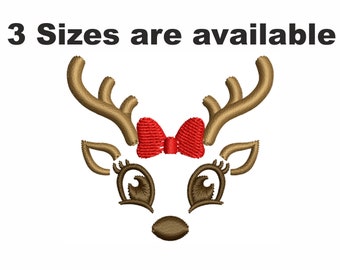 Reindeer Christmas Embroidery Design Reindeer Christmas Pes File ...