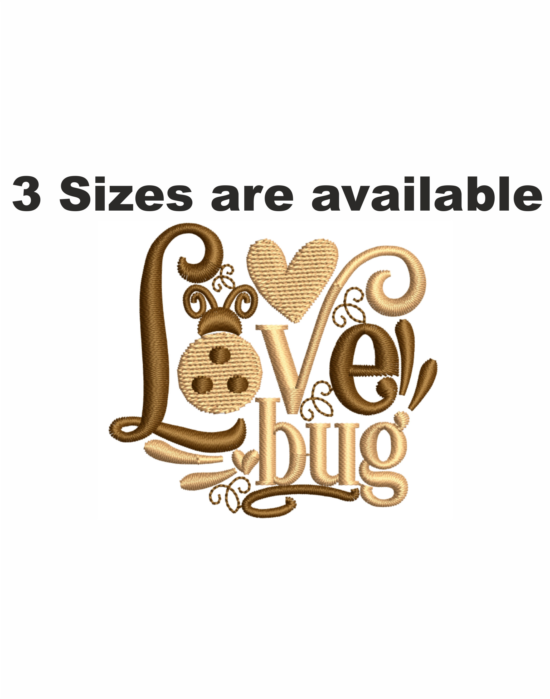 Love Bug Embroidery Design | Love Bug Dst File | Love Bug Jef File ...