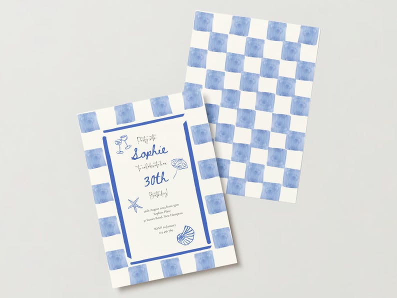 Party Invitations, Italy Mediterranean Vibe, Birthday Anniversary ...