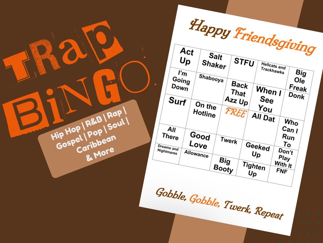 Bingo Trap RAP Hip Hop R&B Songs City Girls Beyonce Party - Etsy