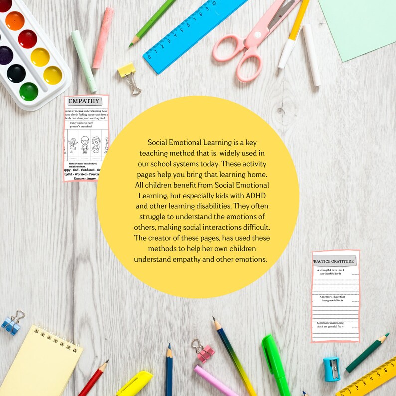 Social Emotional Learning Activity Pages - Etsy