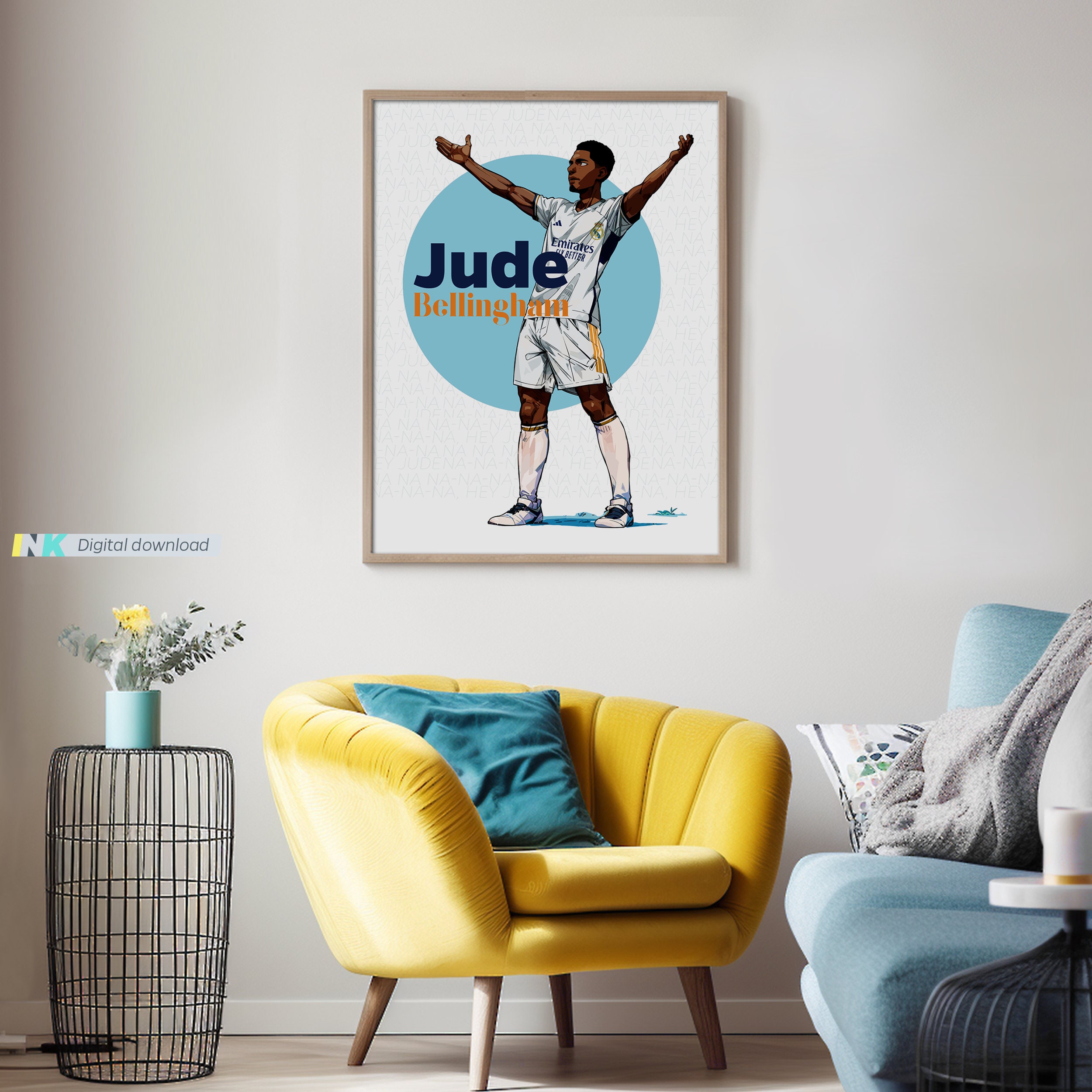 Poster Bellingham Madrid, Jude Bellingham Fútbolista, Hey Jude, Jude ...