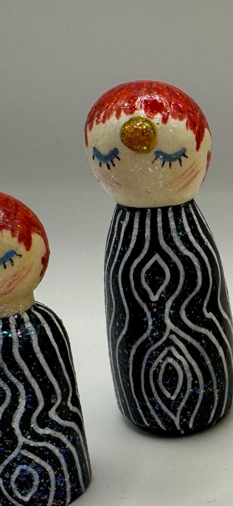 Handpainted David Bowie Wooden Peg Doll: Ziggy Stardust Fan Gift - Etsy UK