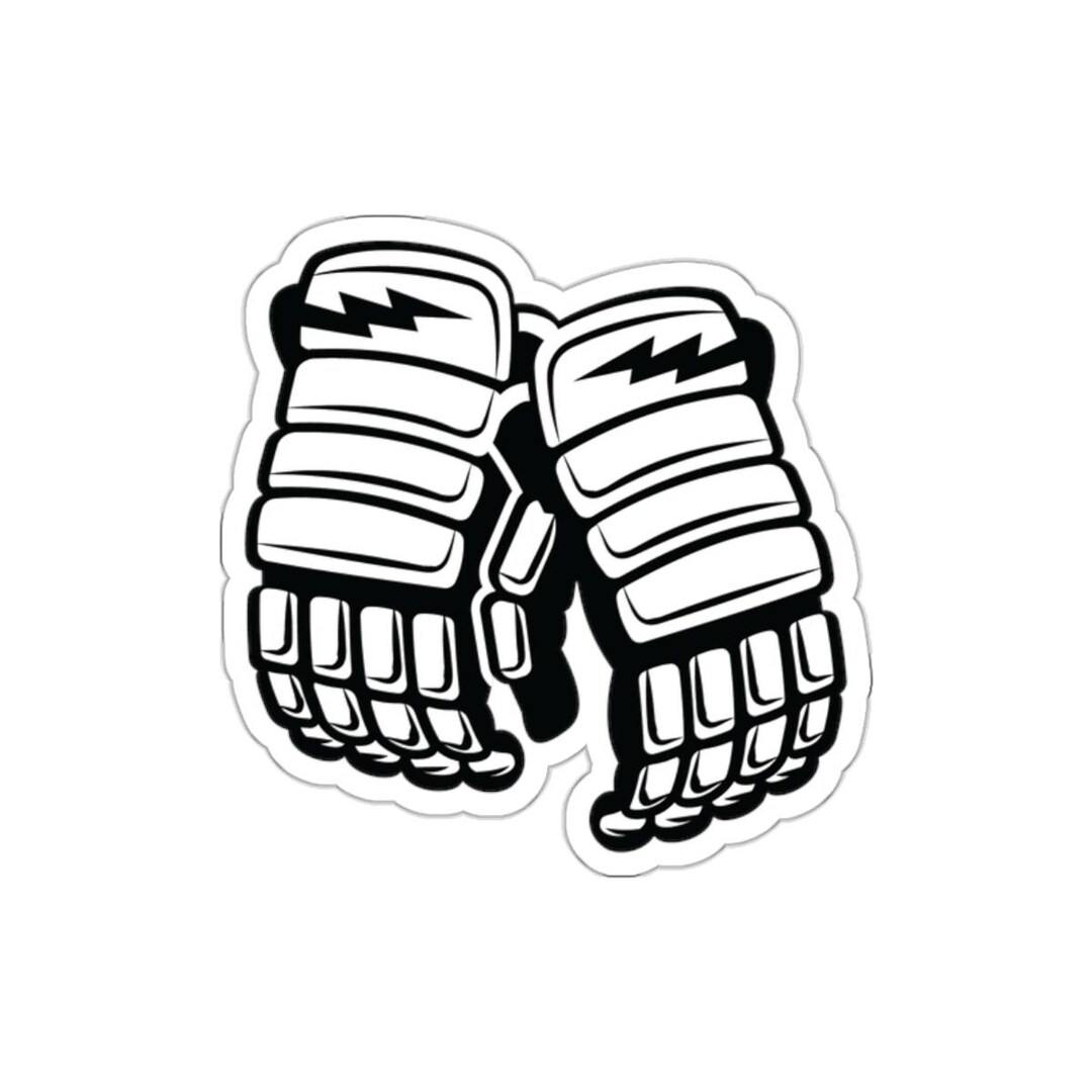 Hockey Gloves Die-cut Stickers, Sports Decals for Fans, Unique Gifts ...