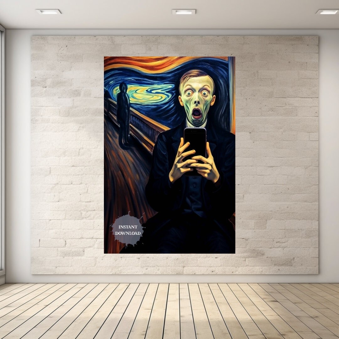 Scream,printable, Wall, Art for DIY, Home Decor, Digital Print, Instant ...