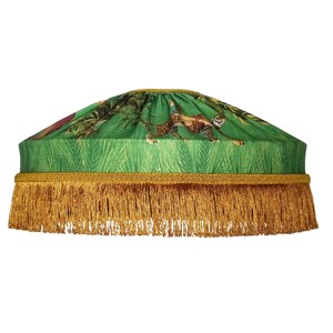 Jungle Lamp Shades, Fringed Lamp Shades, Jungle Decore, Vintage Girl ...