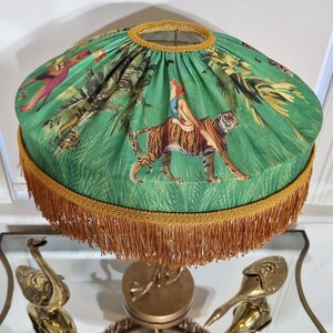 Jungle Lamp Shades, Fringed Lamp Shades, Jungle Decore, Vintage Girl ...