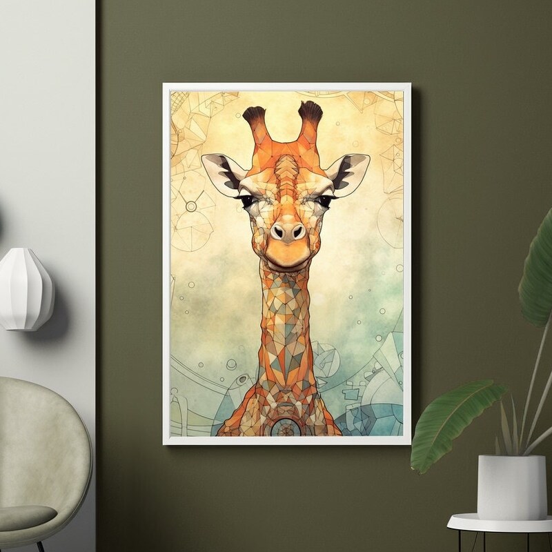 Giraffe Poster - Etsy