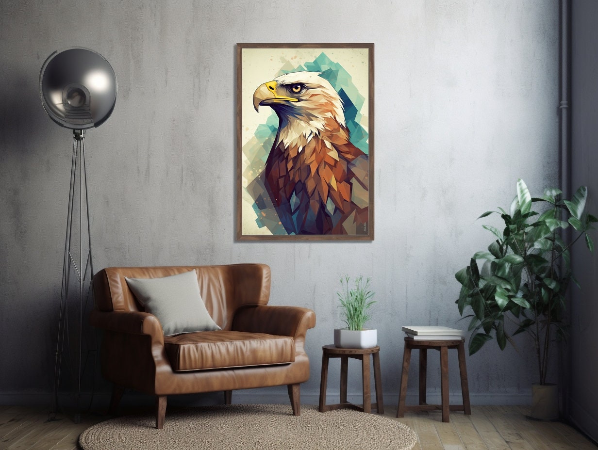 American Bald Eagle Wall Art, Digital Download, Eagle Poster Print ...