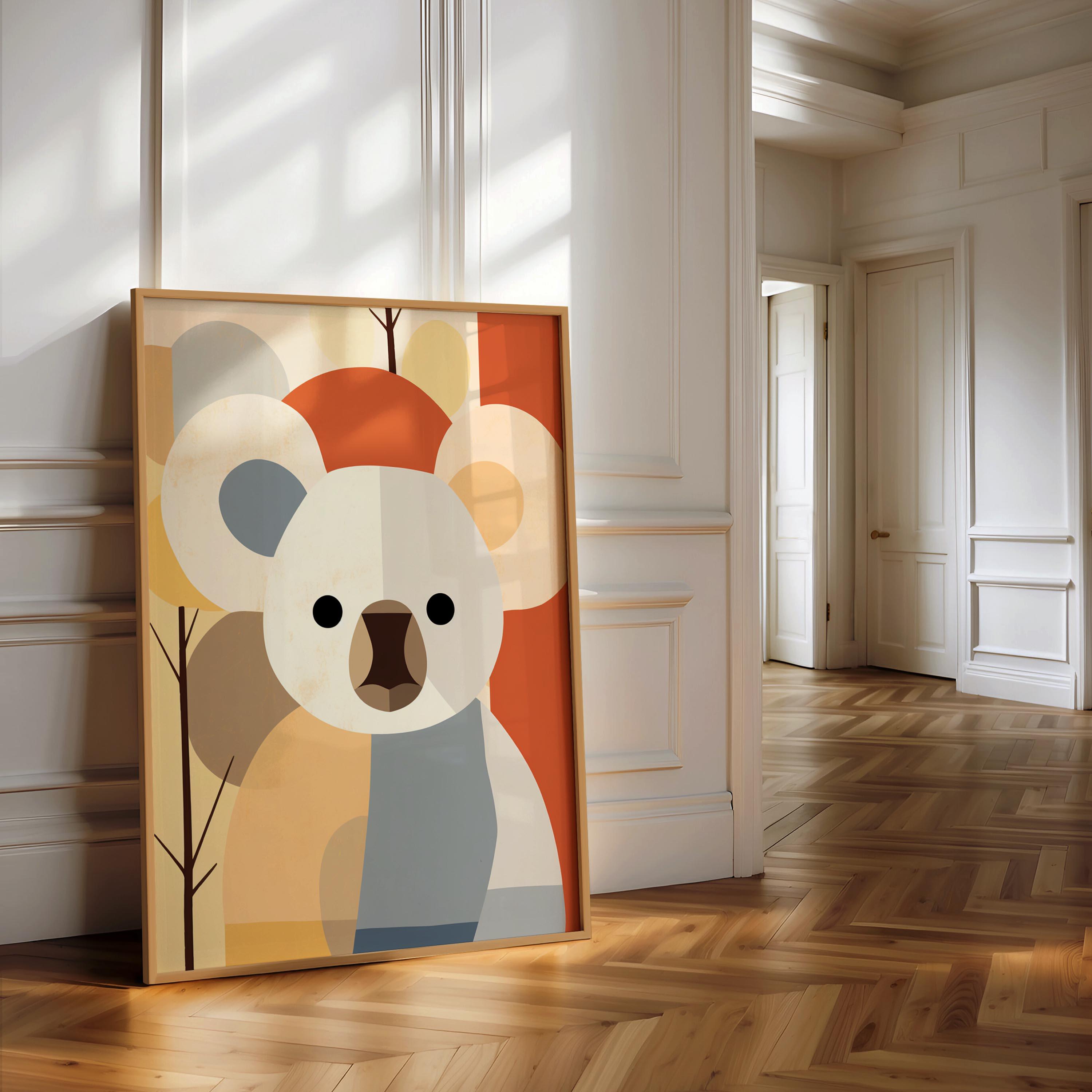 The Koala Bear Wall Art, Digital Download, Koala Print, Geometric Boho ...