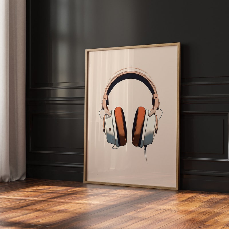 Headphones Art - Etsy