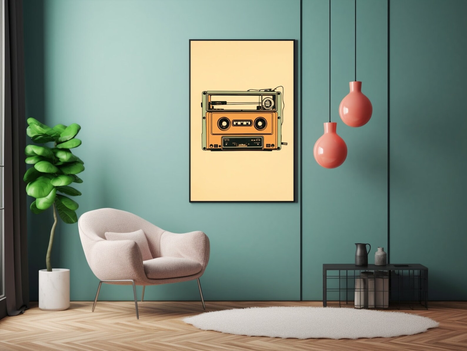 Cassette Tape Wall Art, Digital Printable, Cassette Tape Print ...