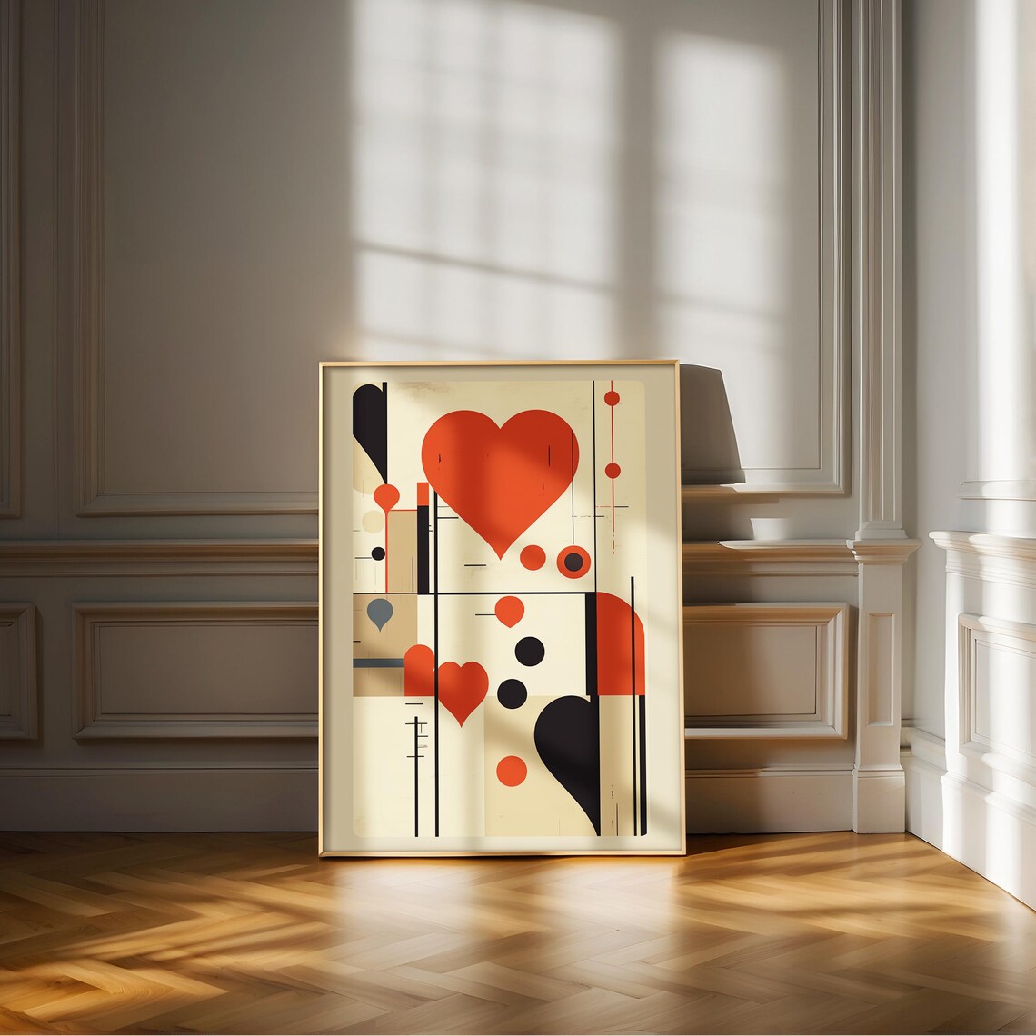 Poker Wall Art, Digital Printable, Retro Playing Card Print, Bauhaus ...