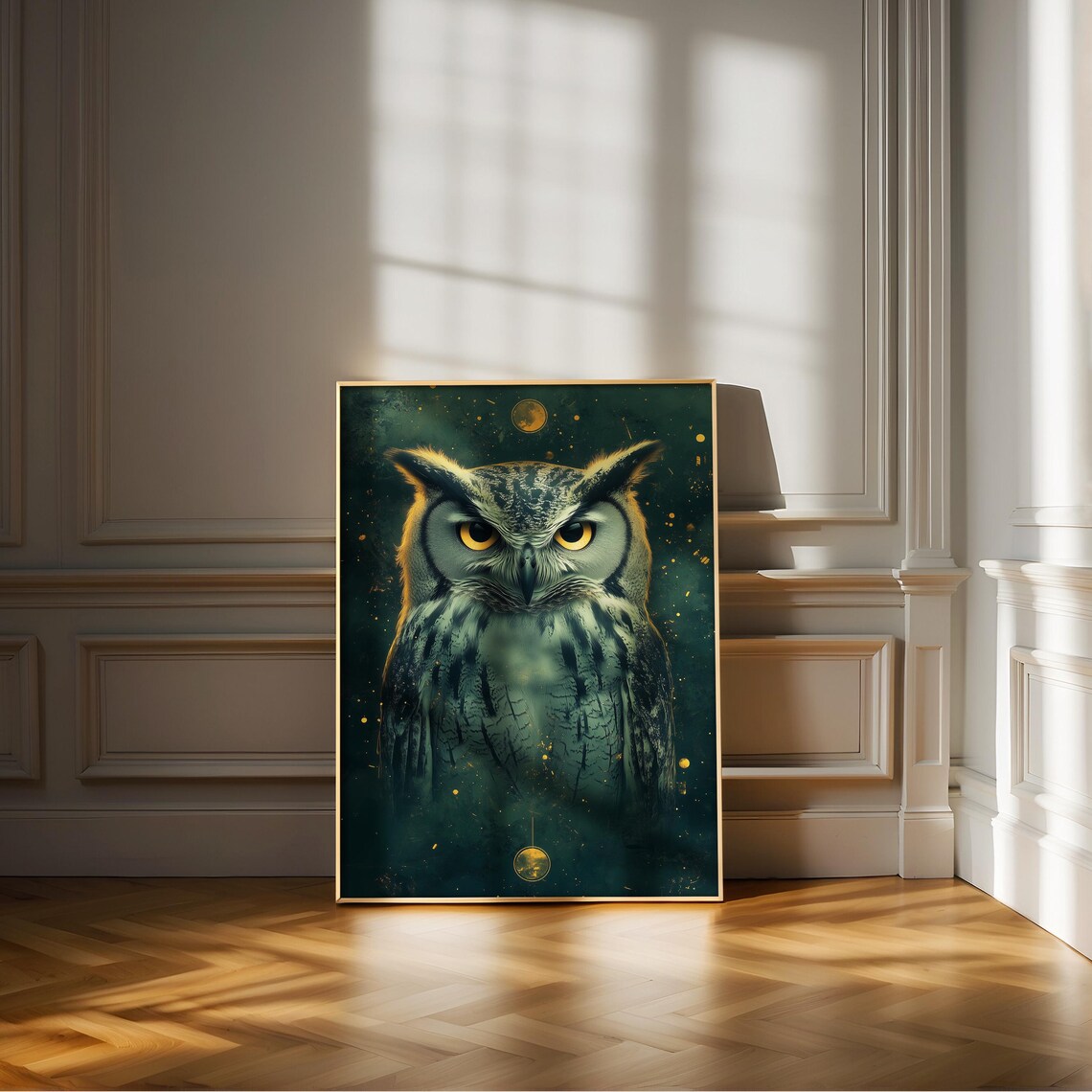 Owl Wall Art, Modern Home Decor, Retro Printable Animal Poster, Sacred ...