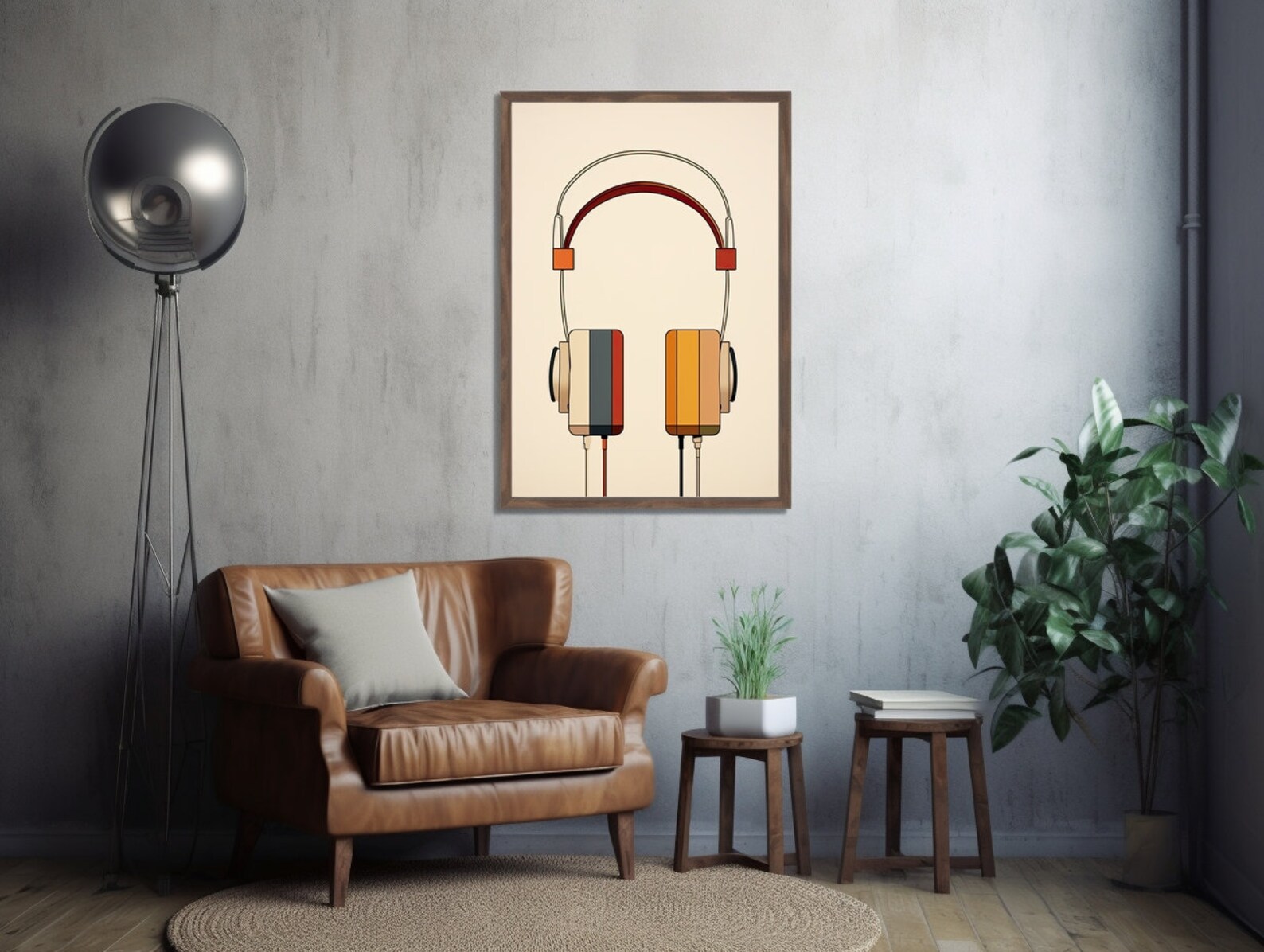 Headphones Wall Art, Digital Download, Minimalist Poster, Head Gear Art ...