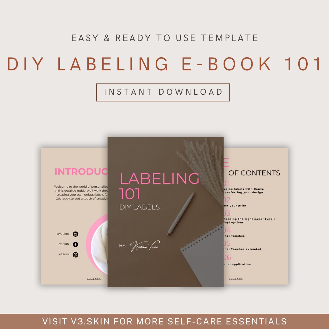 DIY Labeling E-book 101 - Etsy