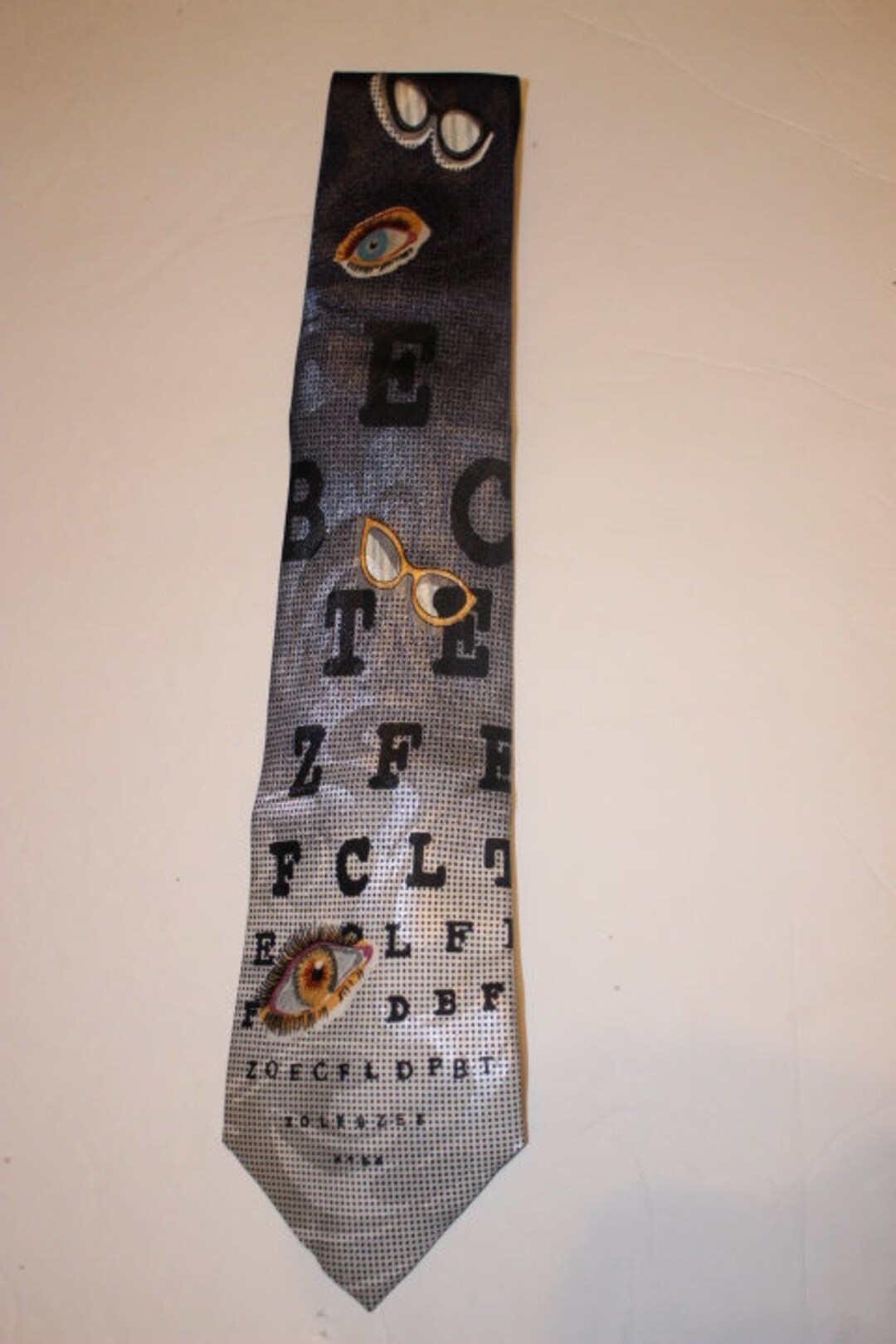Hand Made Tie Eye Chart Medical Doctor, Fratello - Etsy