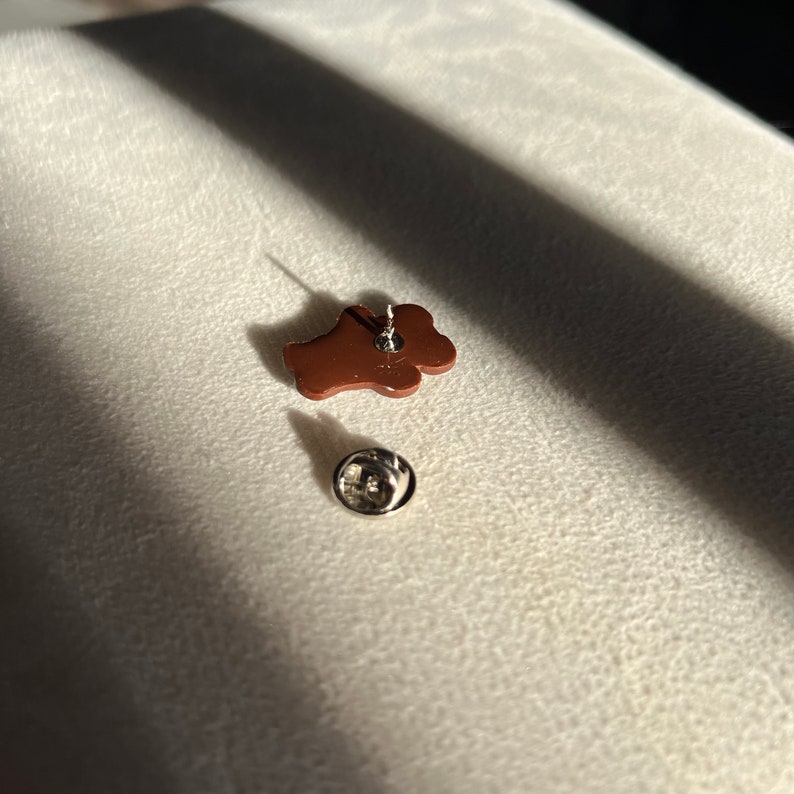 Teddy Graham Pin | Polymer Clay Teddy Cookie Lapel Pins | Clay ...