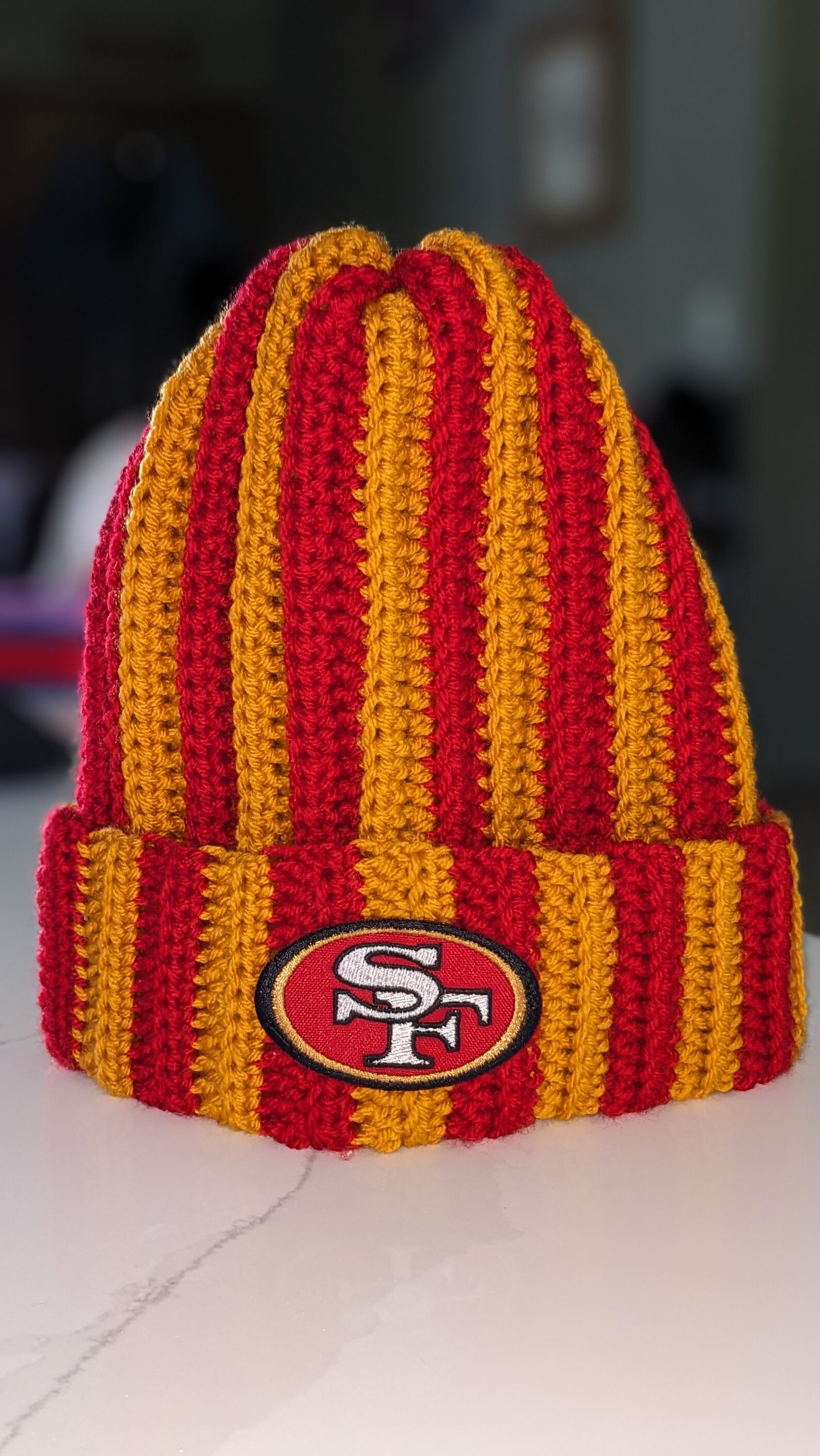 NFL Handmade Crochet Beanie Chiefs, Bills, 49ers - Etsy