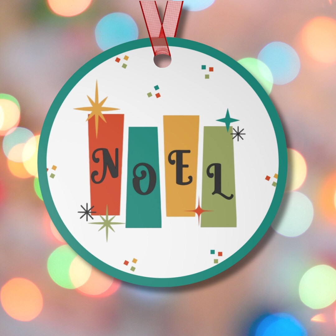 Mid Century Modern Noel Ornament, Lightweight Aluminum Christmas Tree ...