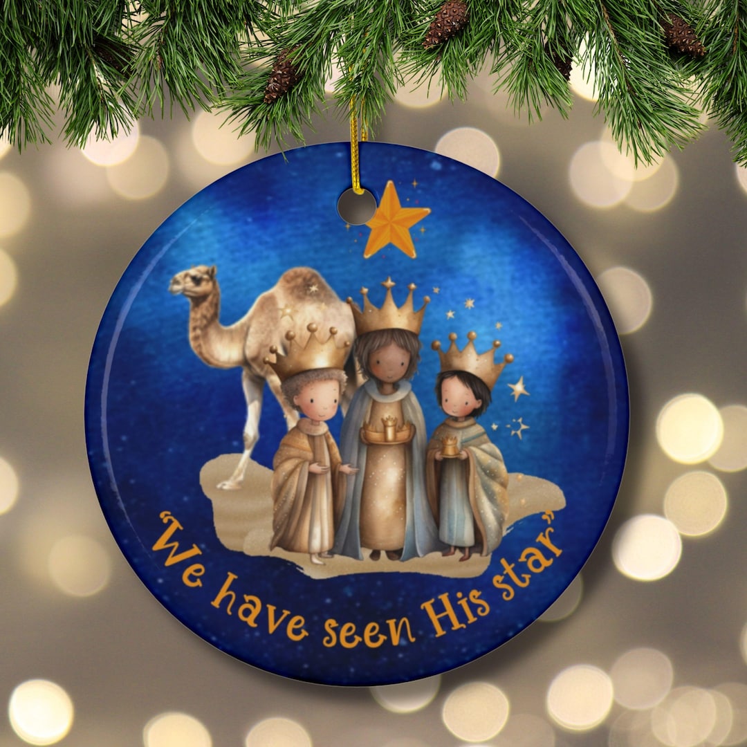 Wise Men Nativity Ceramic Christmas Ornament - Etsy