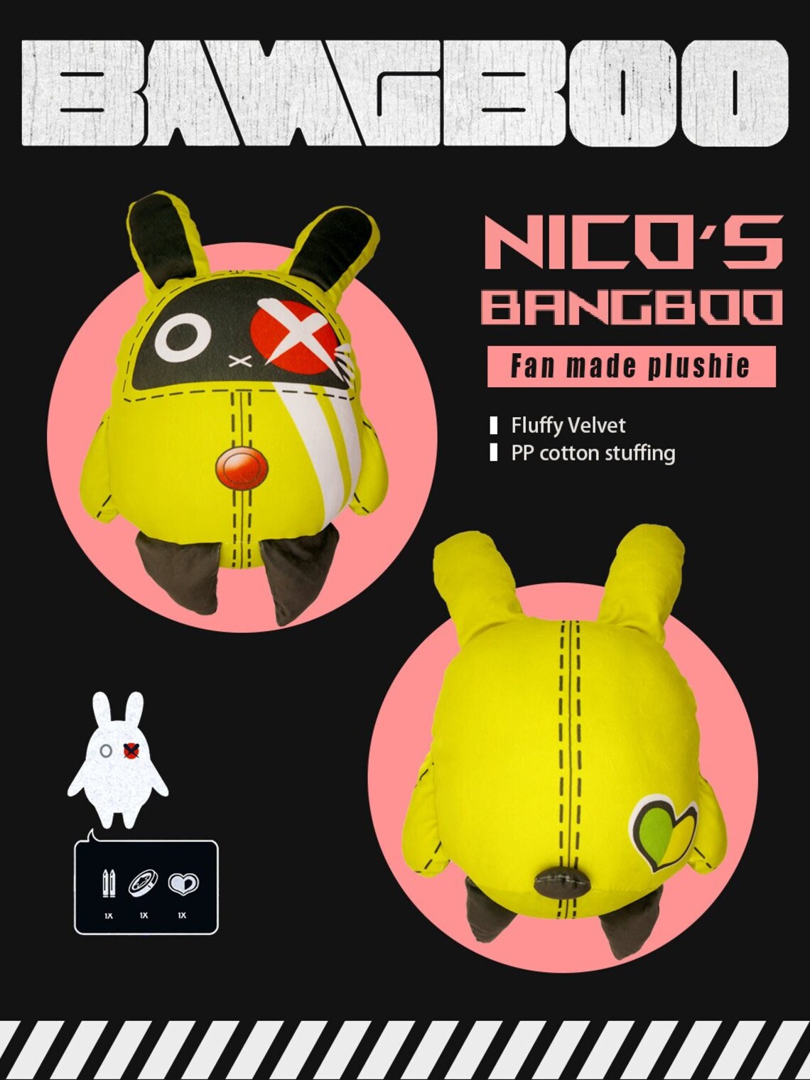 Bangboo Plushie Zenless Zone Zero Multiple Expressions Fan Made ...
