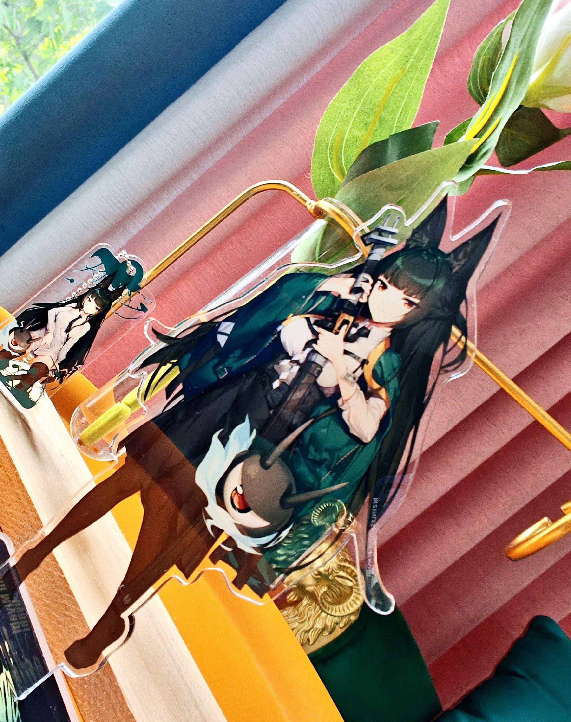 Hoshimi Miyabi Acrylic Standee and Prop Set With Keychain Charm Zenless ...