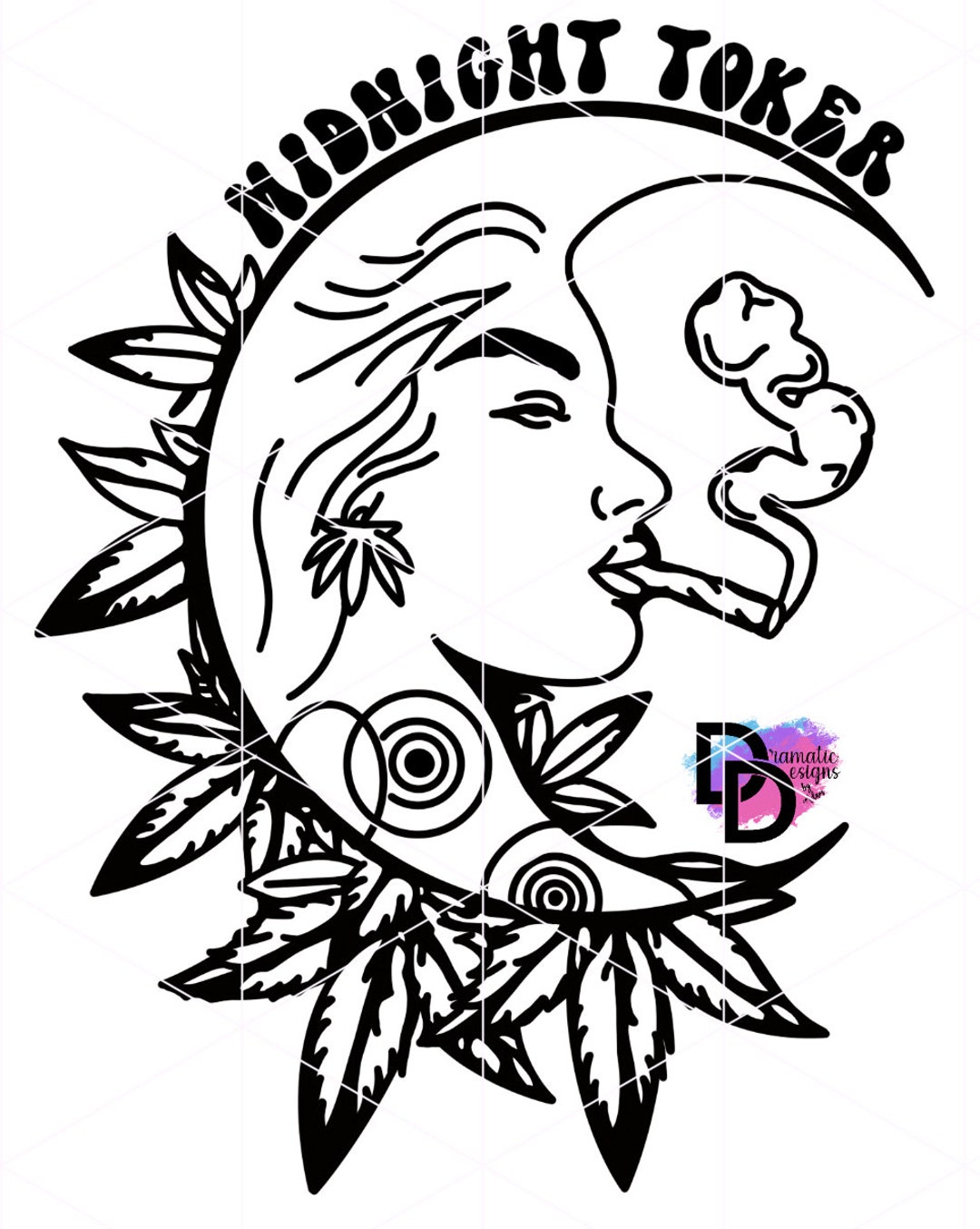 Midnight Toker SVG & PNG - Etsy