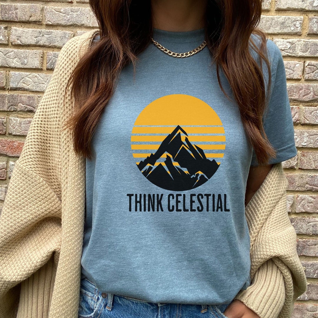 Think Celestial Conference Tshirt, President Nelson General Conference Shirt Unisex Jersey Short ...