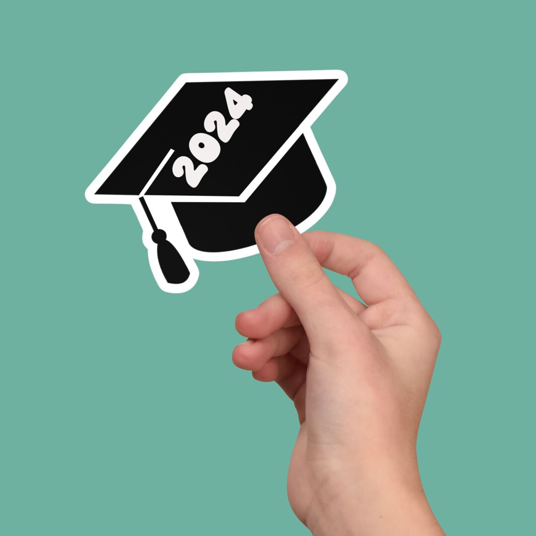 Custom Graduation Year Sticker Class of 2024 Personalized Graduate ...