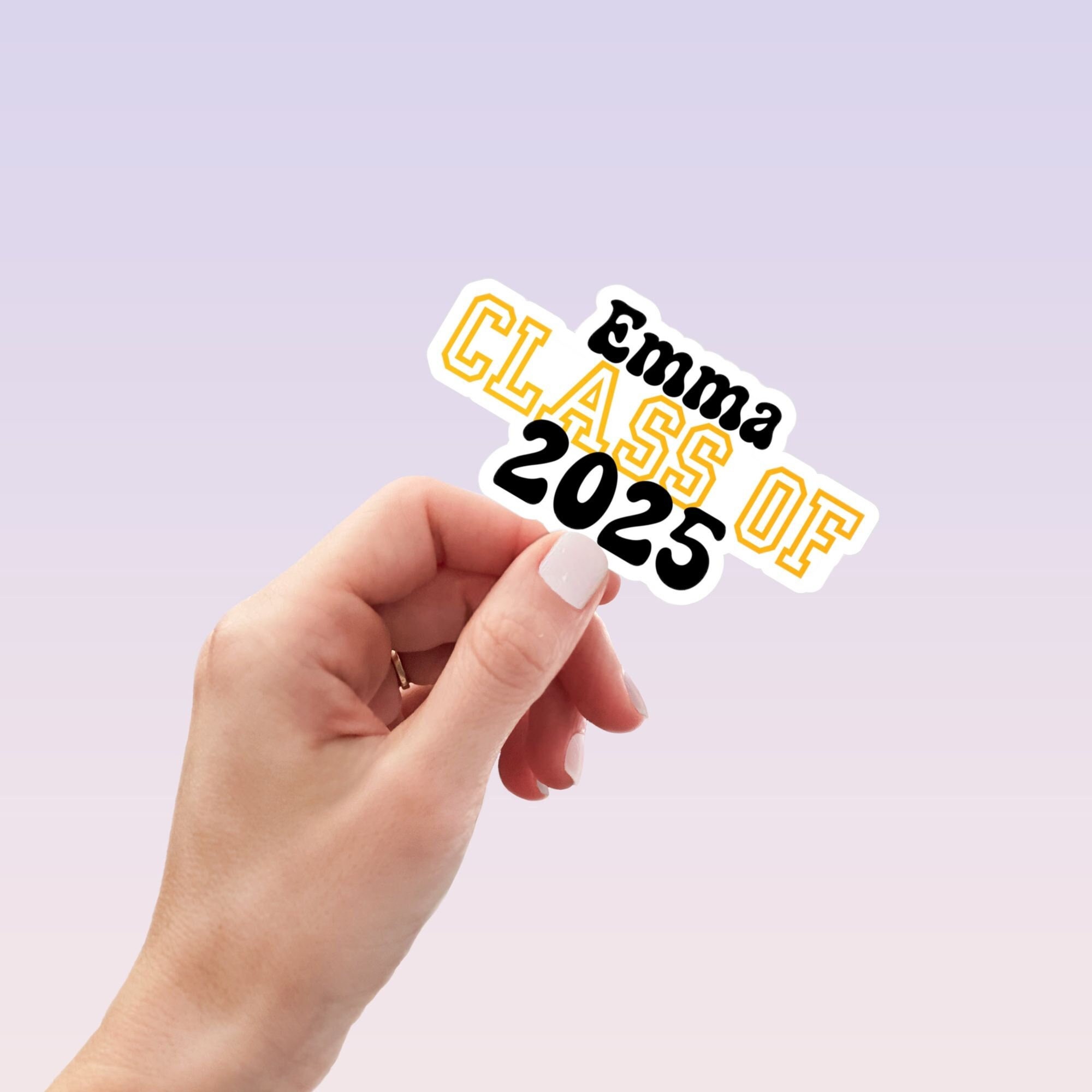 Personalized Class of 2025 Vinyl Decal Senior Class Sticker High School ...