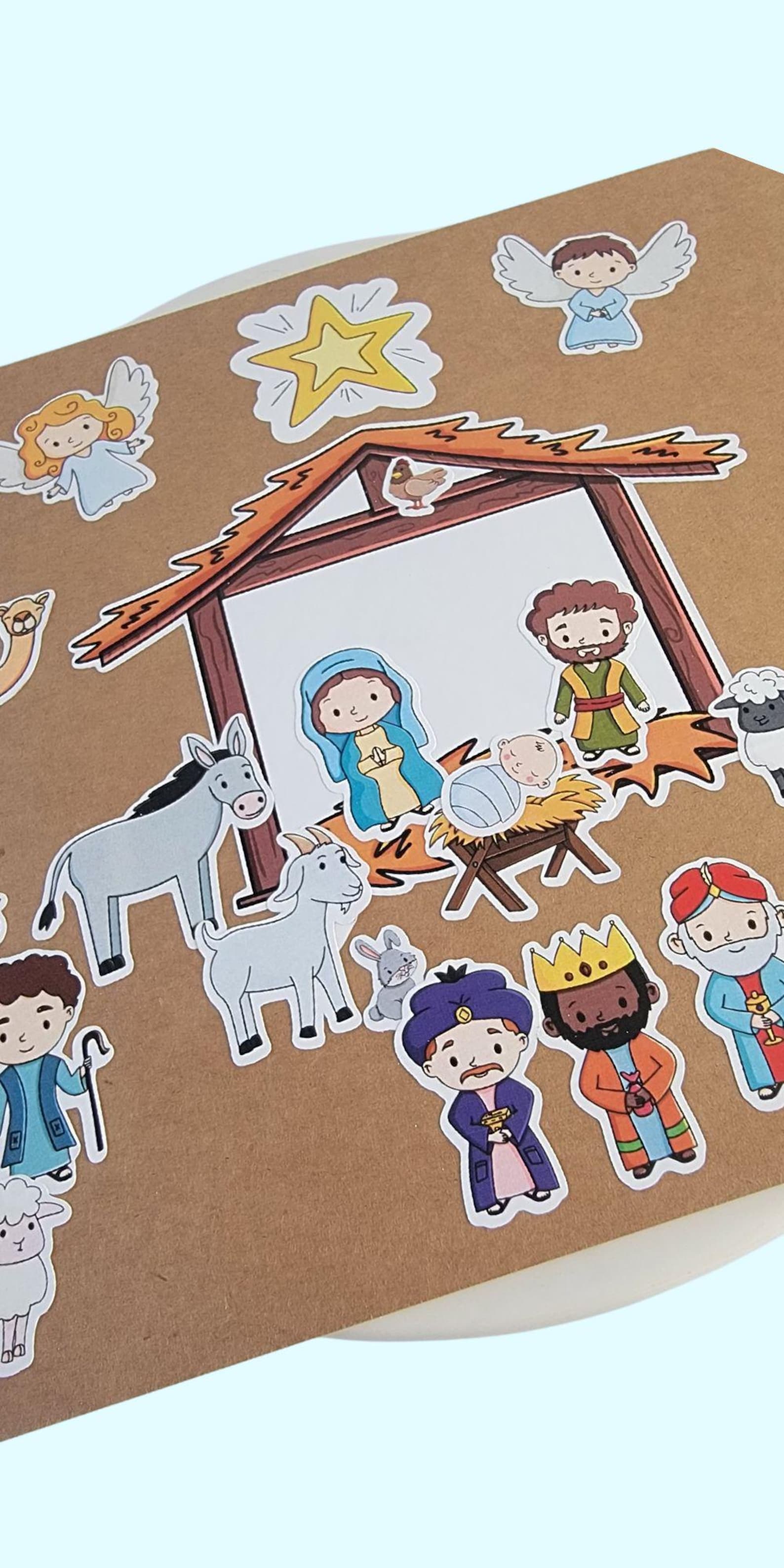 Sticker Nativity Advent Calendar Countdown to Christmas Sticker Sheets ...