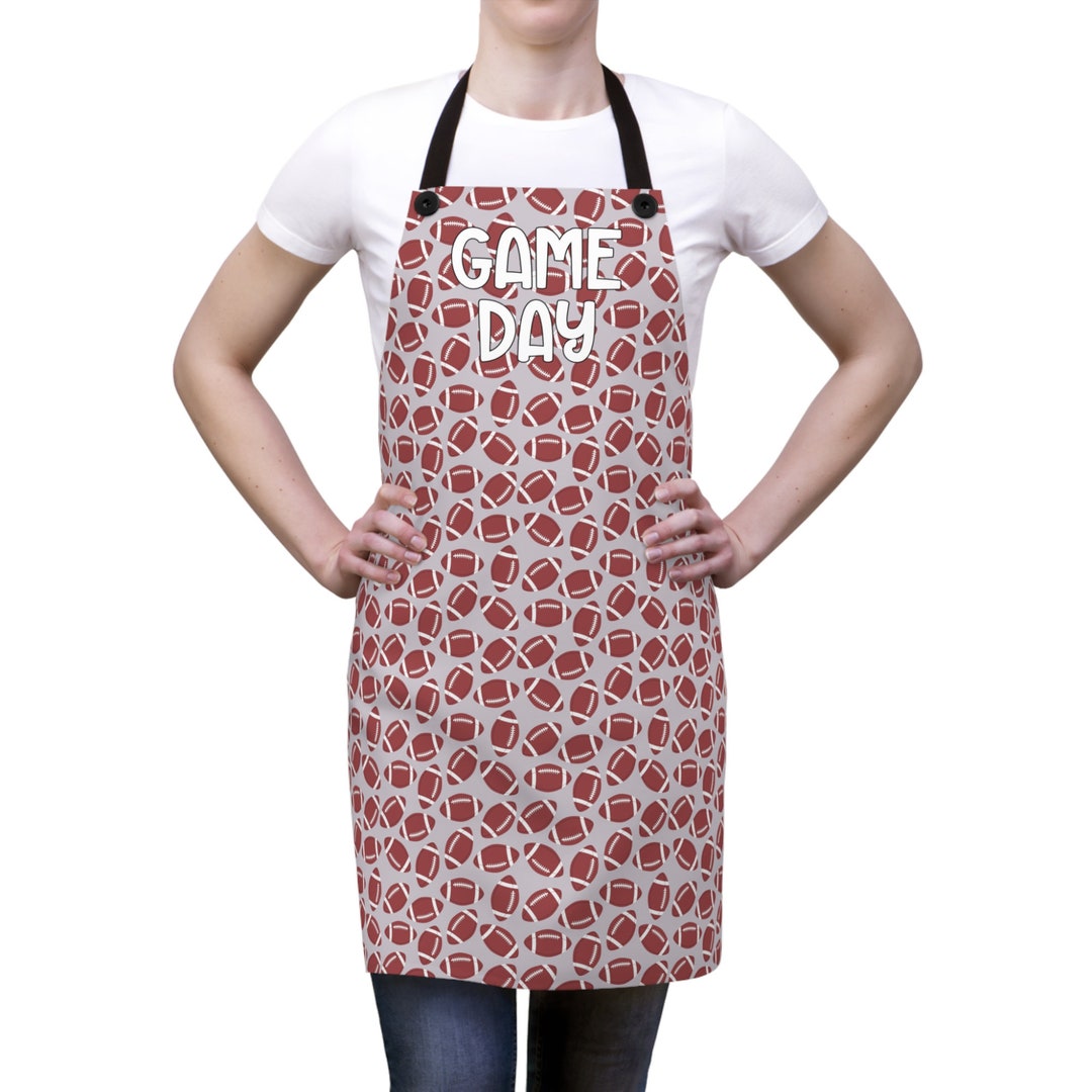 Father's Day Apron Sports Chef Apron BBQ Game Day Apron Sports Fan ...