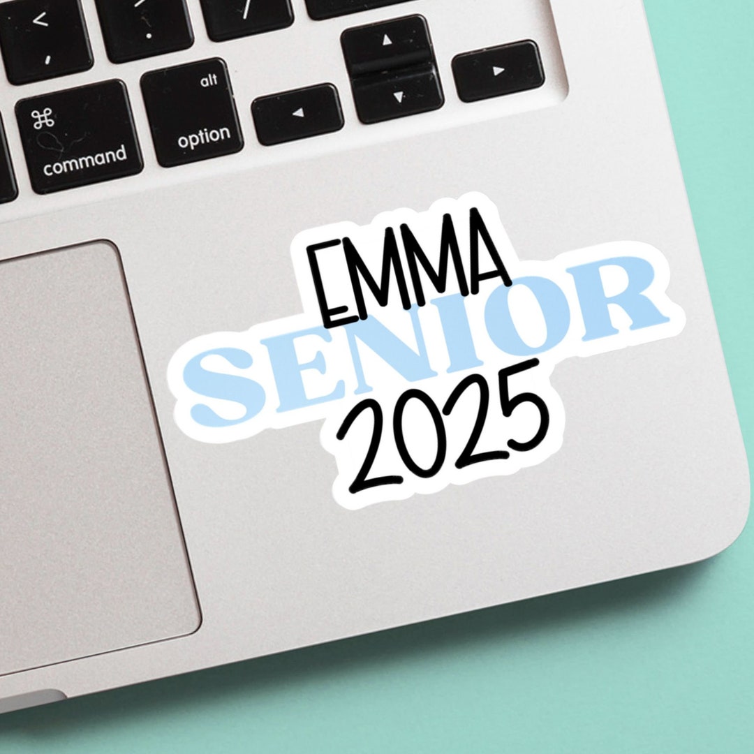 Personalized Graduation Year Sticker Custom Name Gift Senior Class ...
