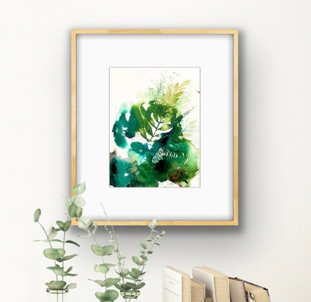 Abstract Floral Botanical Art Print signs of Spring - Etsy