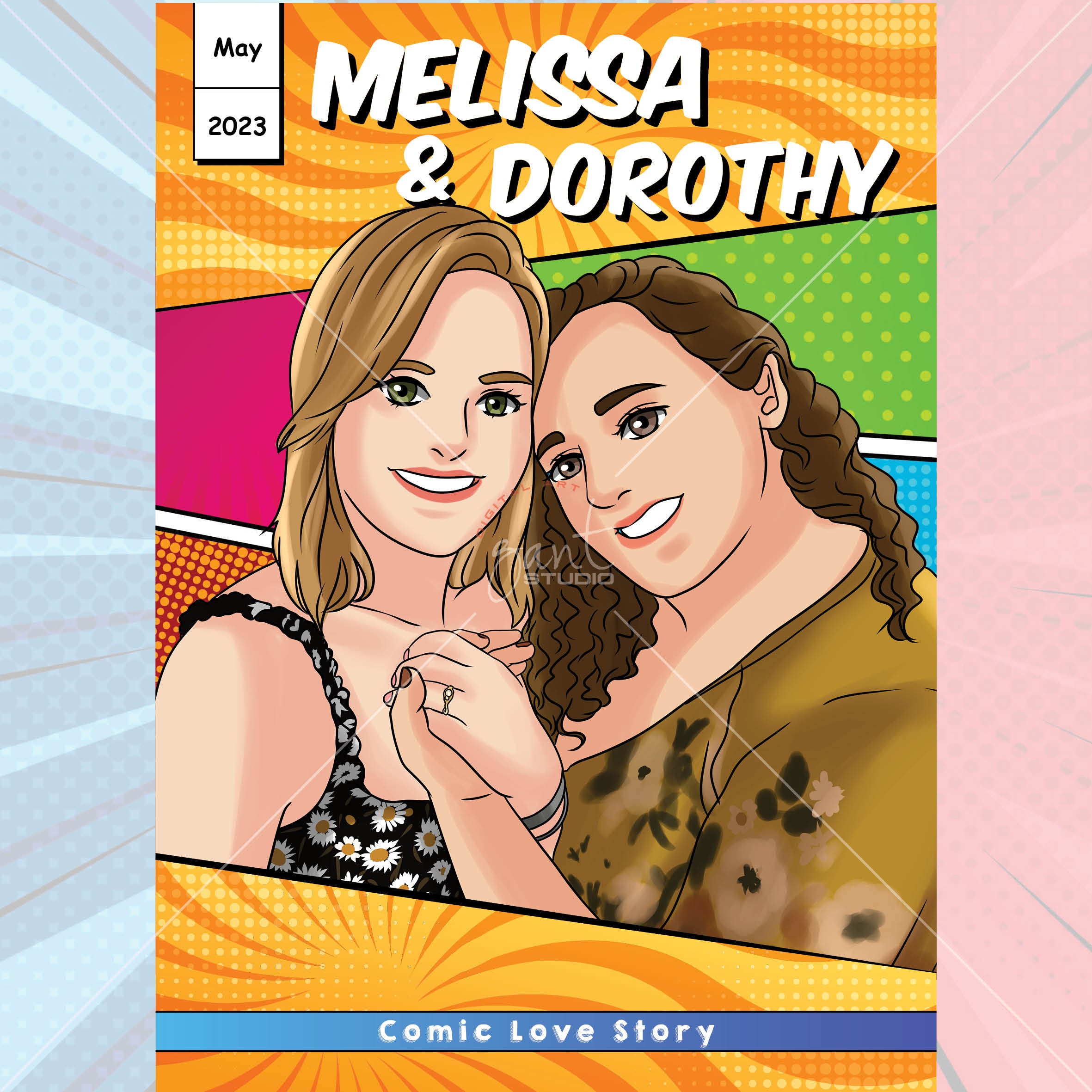 Personalized Comic Book Custom Comic Cover Gift Anniversary Husband ...