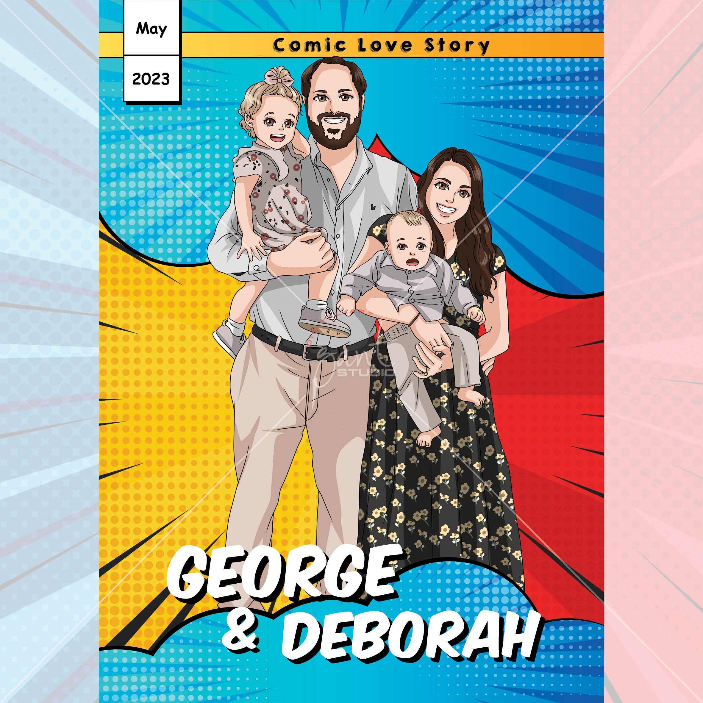 Personalized Comic Book Custom Comic Cover Gift Anniversary Husband ...