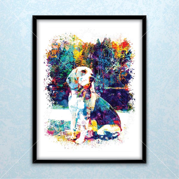 Abstract Pet Portrait - Etsy