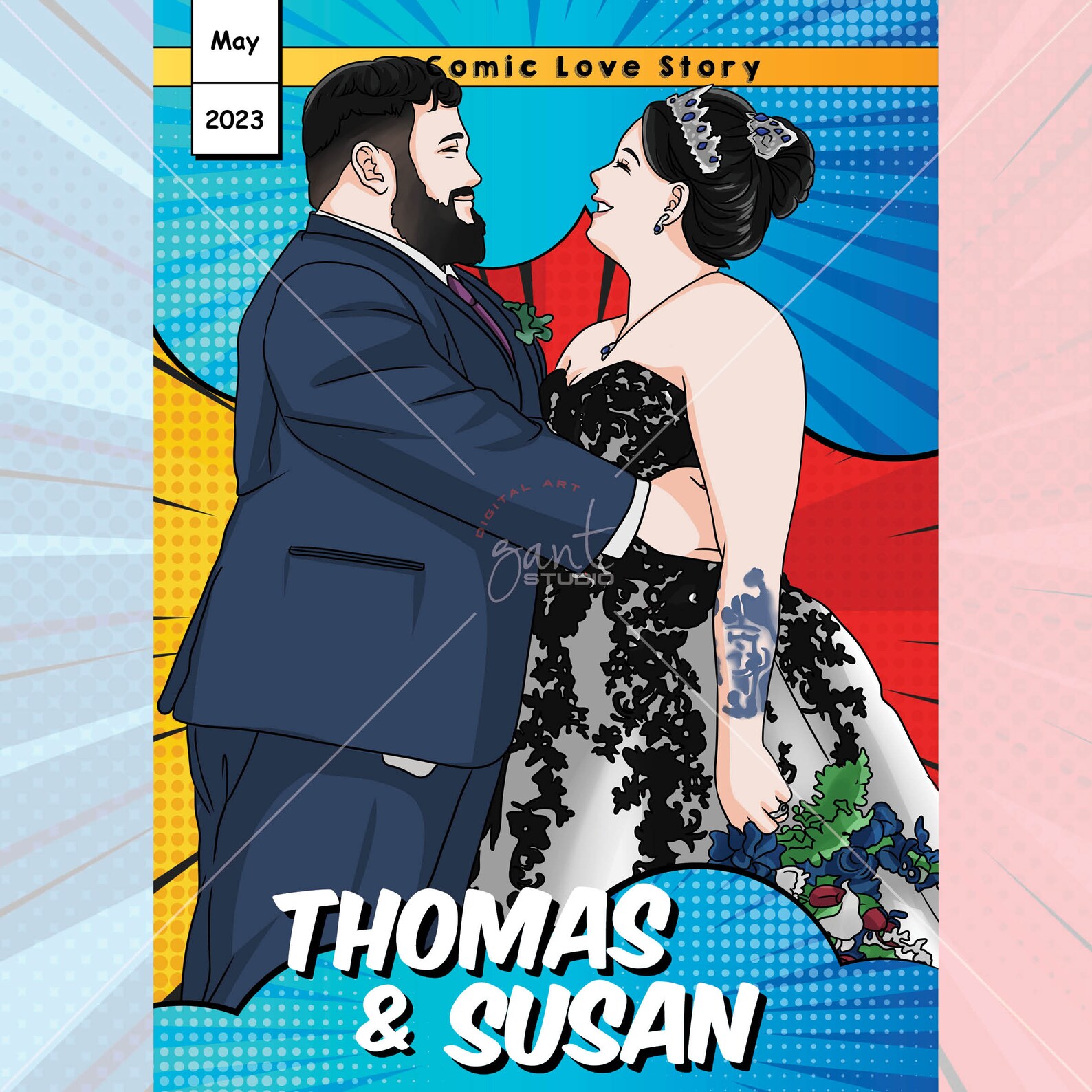 Personalized Comic Book Custom Comic Cover Gift Anniversary Husband ...