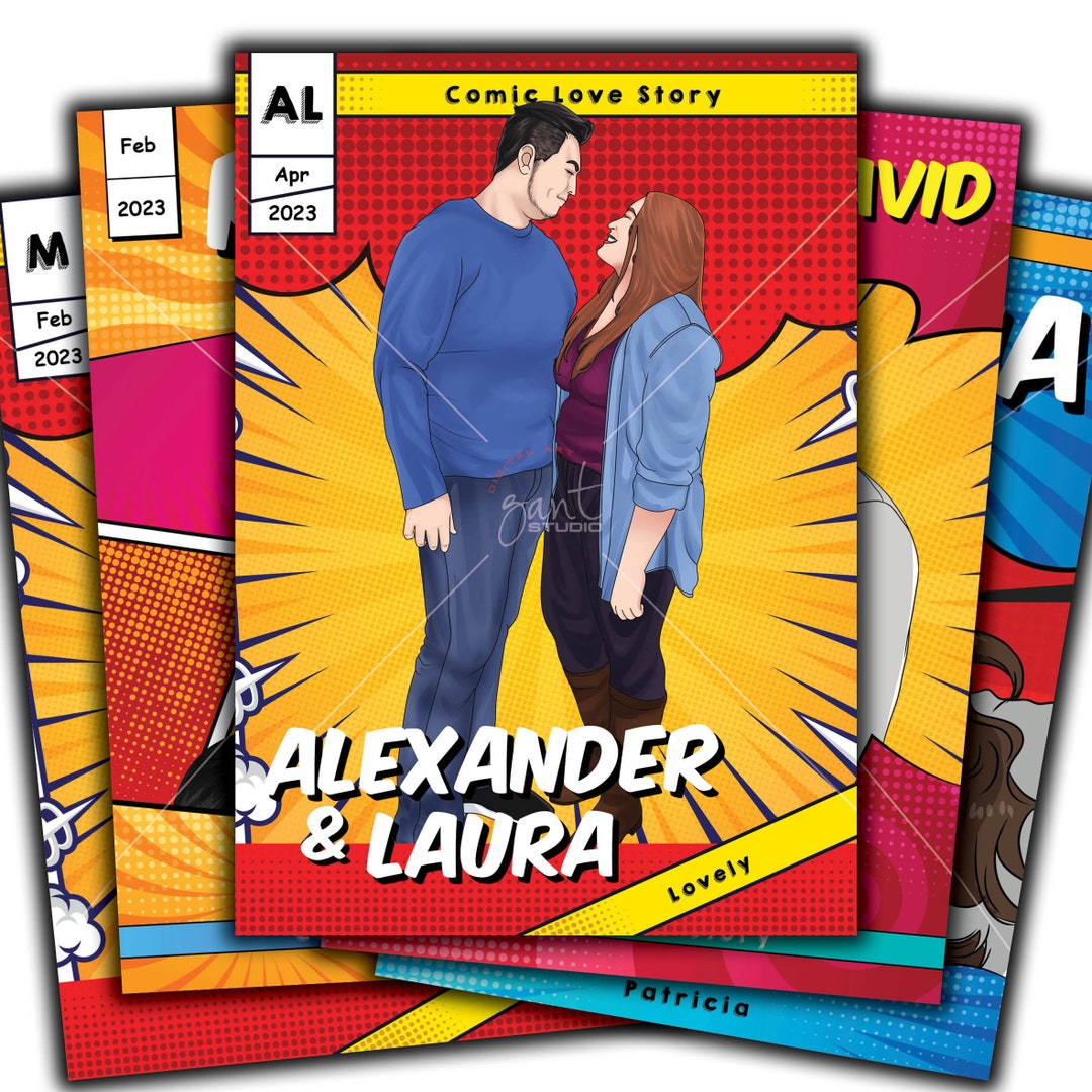 Custom and Personalized Comic Book Cover for Gift - Etsy