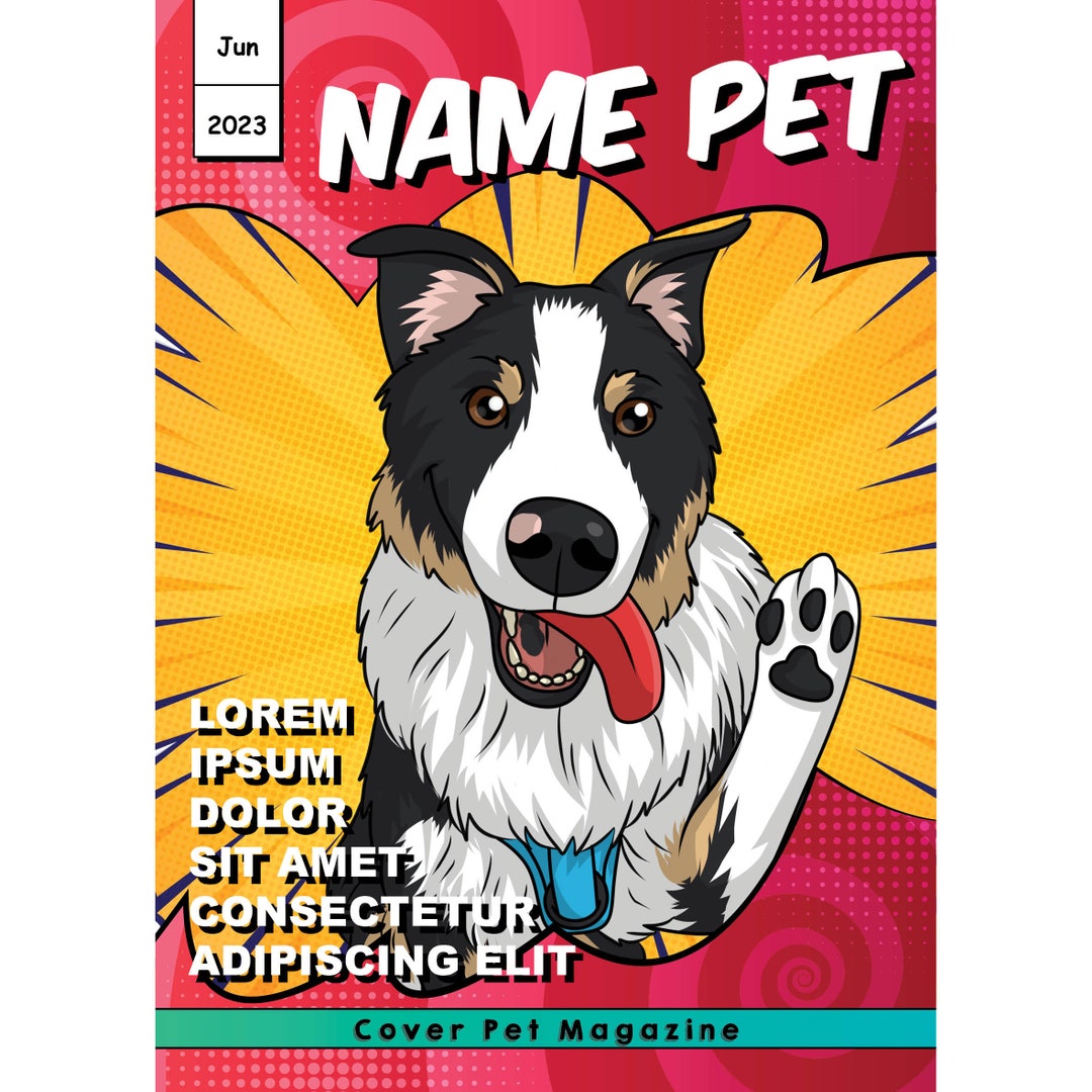 Custom Cartoon Cat & Dog Portrait Comic Book Pet Cartoon - Etsy