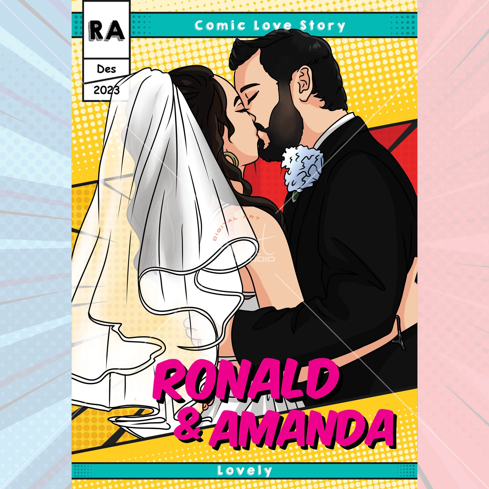 Personalized Comic Book Custom Comic Cover Gift Anniversary Husband ...
