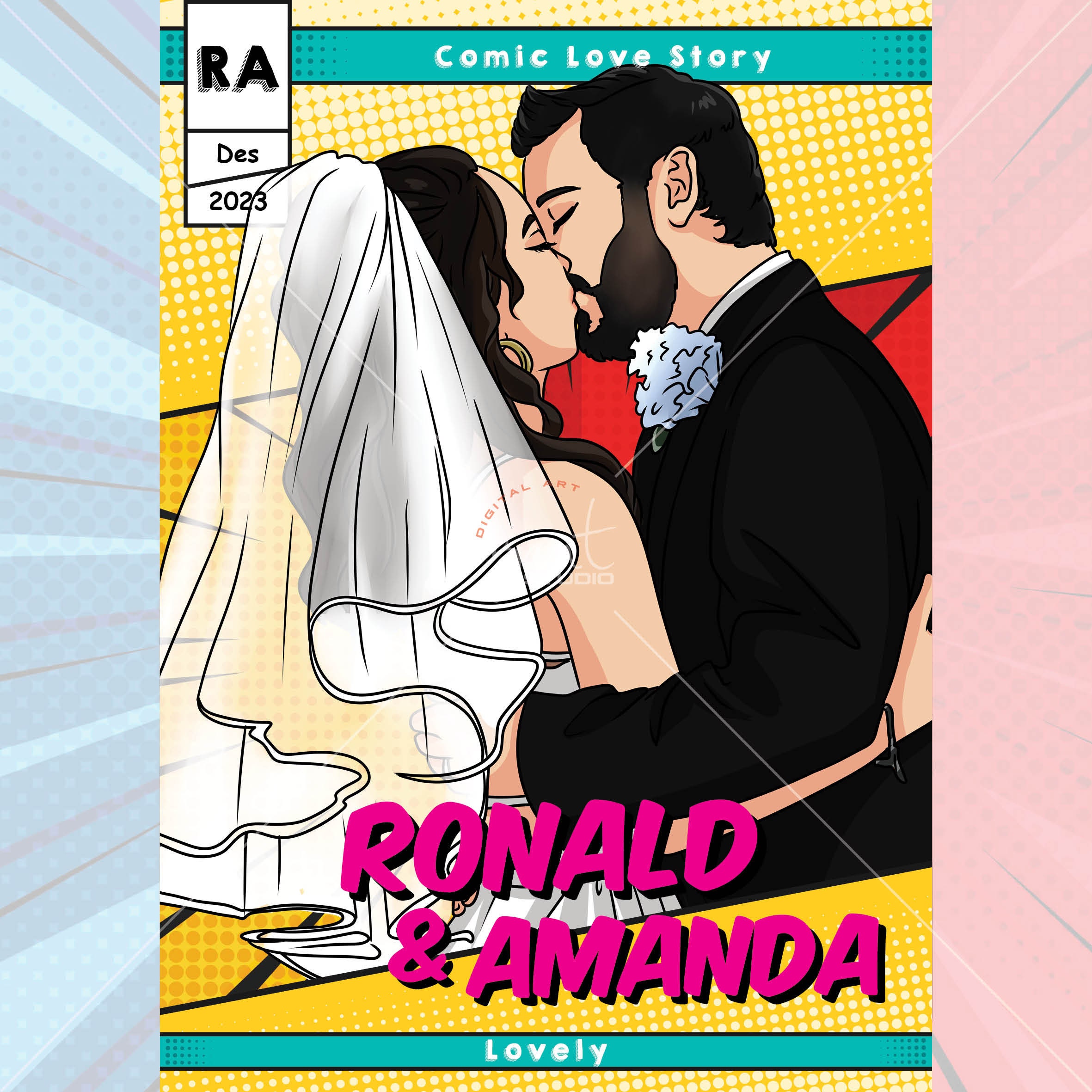 Personalized Comic Book Custom Comic Cover Gift Anniversary Husband ...