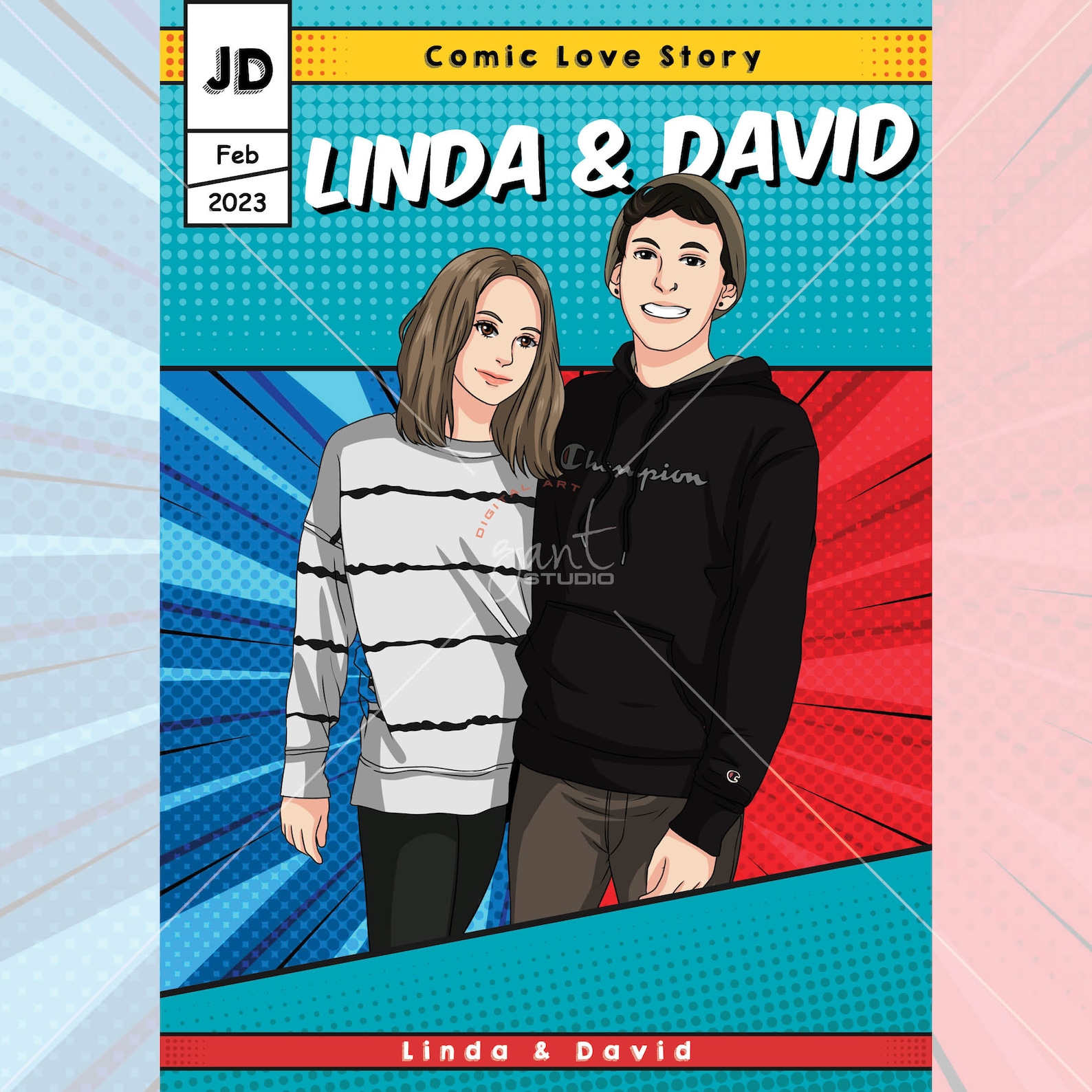 Personalized Comic Book Custom Comic Cover Gift Anniversary Husband ...