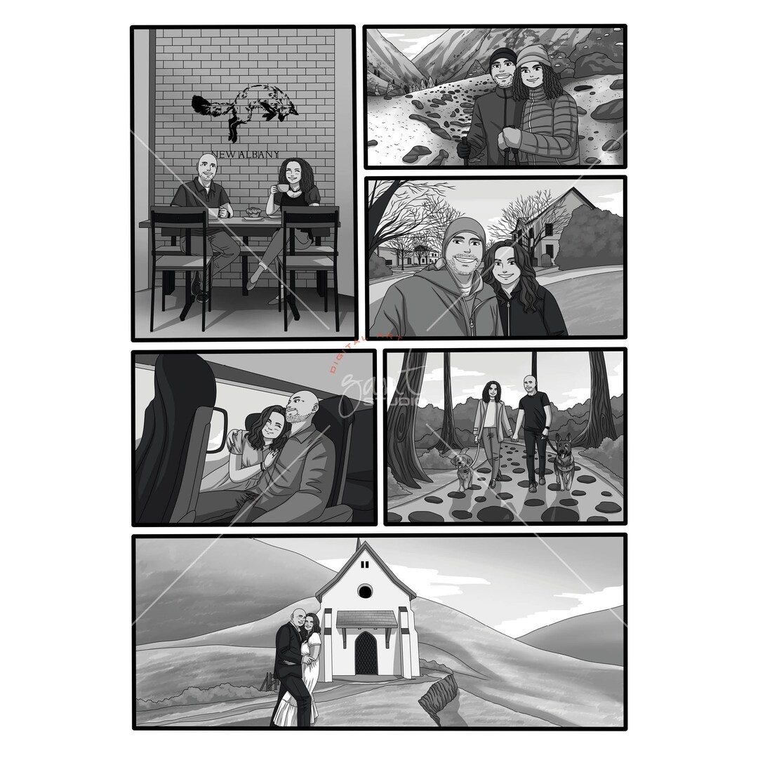 Custom One Page Comic, Personalized Comic Strip - Etsy